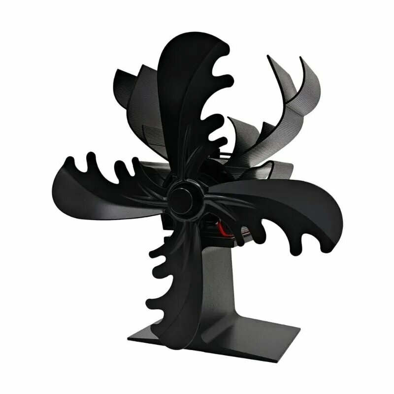 Вентилятор для камина специального выпуска Рождественский олень - черный