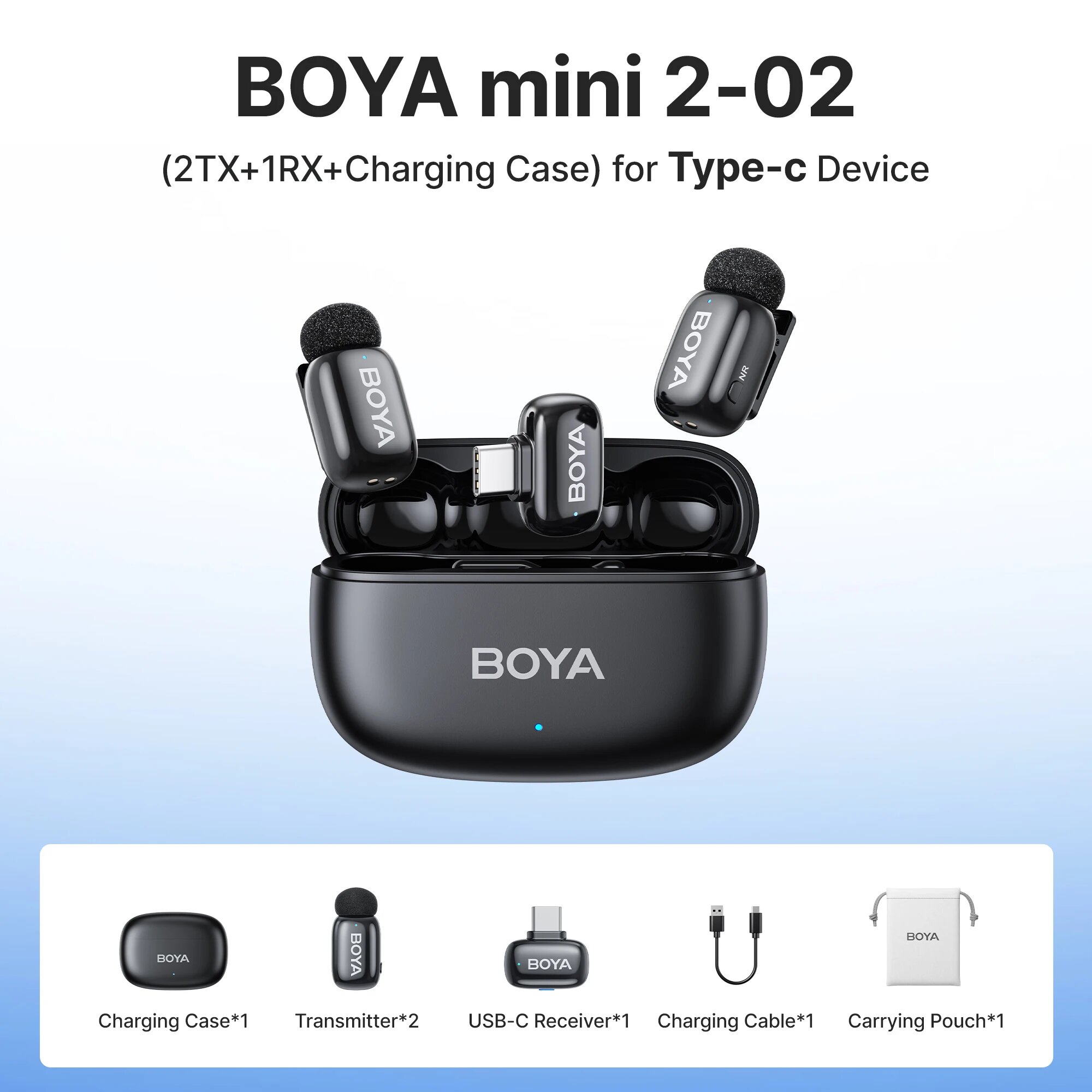 BOYA Mini 2 Беспроводной Лаvalier Микрофон BOYA mini 2-02