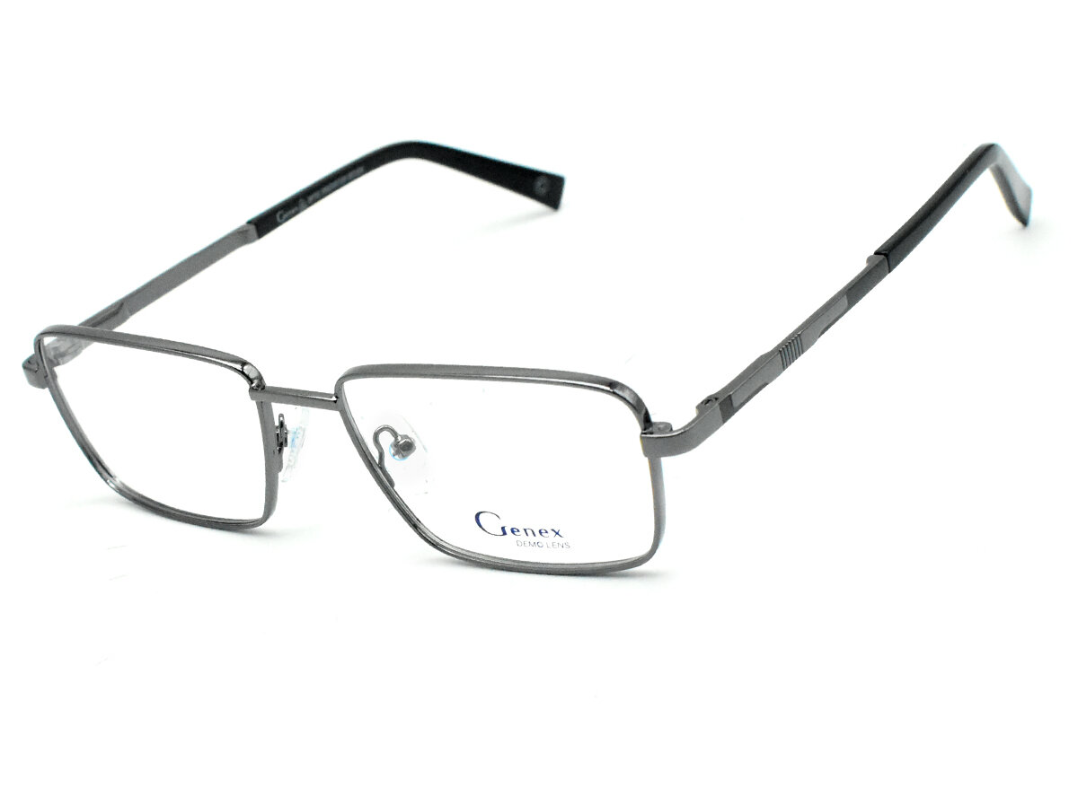 Оправа для очков Genex G-1380 C003 пол Мужской форма оправы Прямоугольная цвет оправы Серебряный