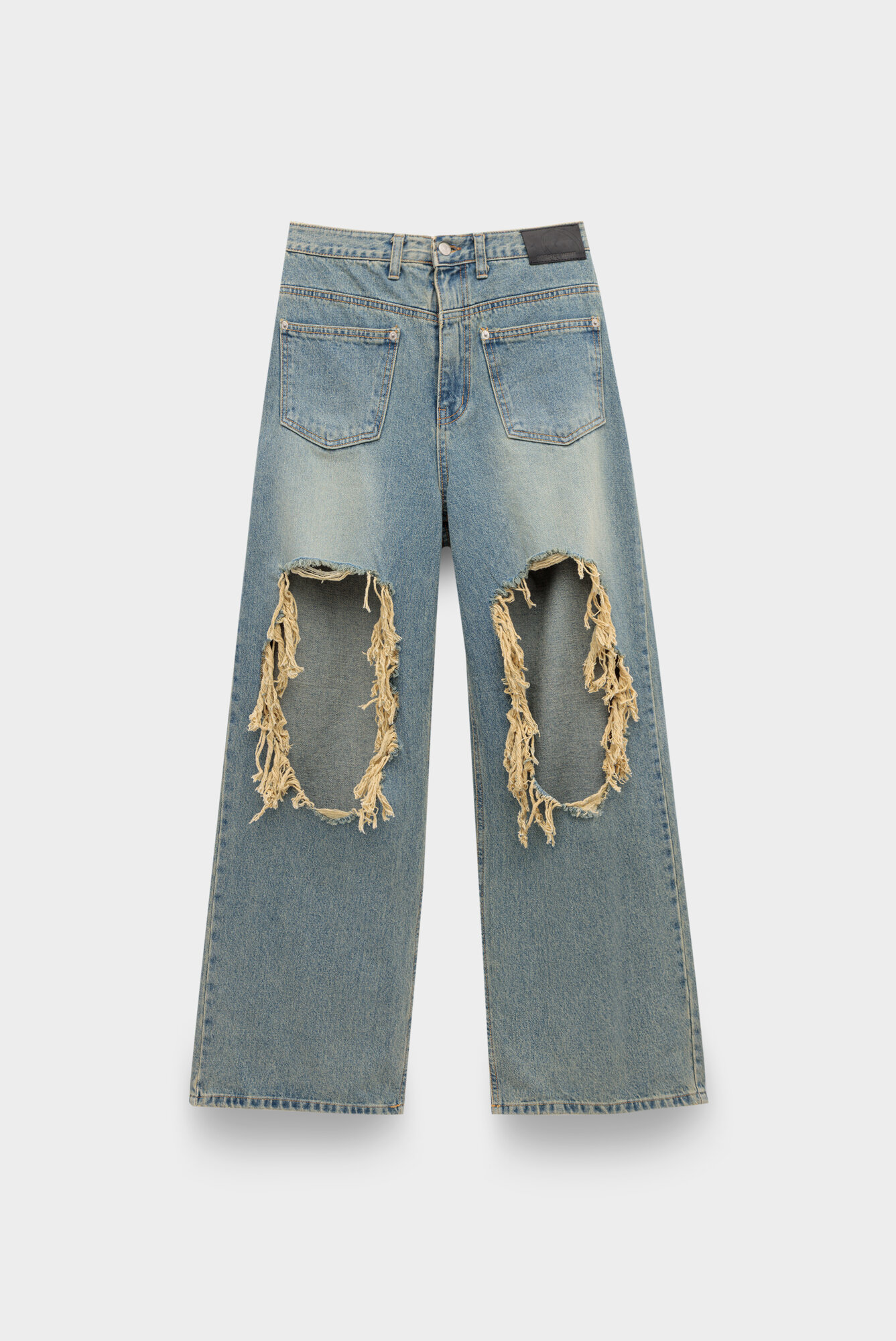 Джинсы широкие 