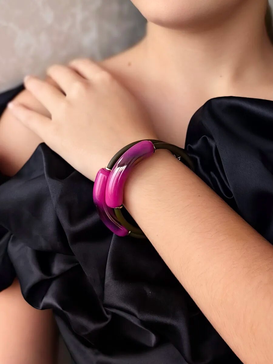 Браслет, стекло, муранское стекло