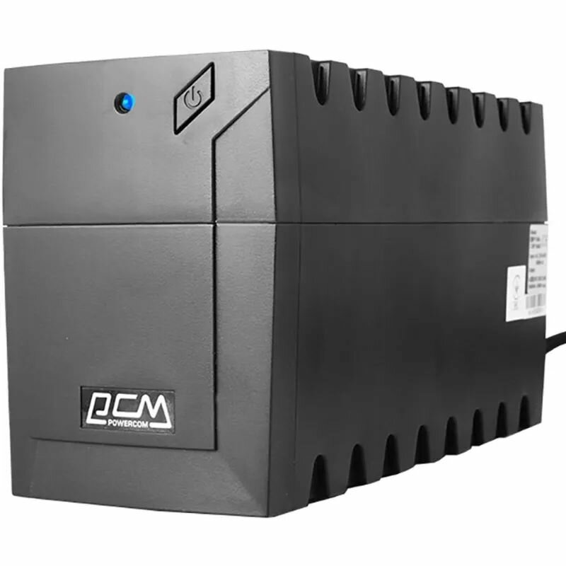 ИБП Powercom Raptor RPT-600AP EURO, лин-инт, 600ВА/360Вт, 3 EURO, USB
