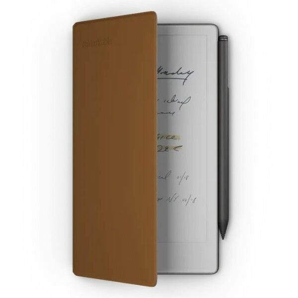Графический планшет reMarkable Paper Pro Move 7.3", стилус Marker Plus + чехол Premium Leather - Book Folio Brown