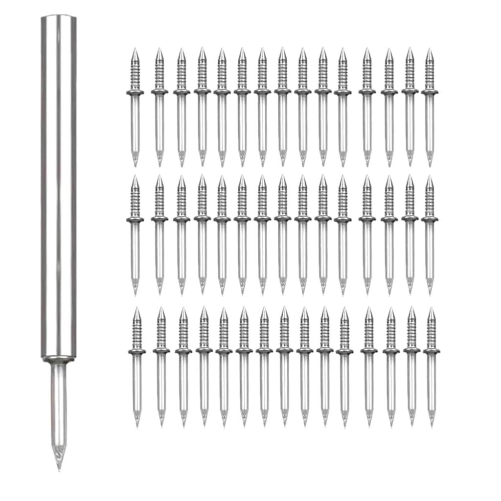 Гвозди из овечьего рога 100шт, цементные гвозди, набор цементных гвоздей, долговечное и удобное решение для установки плинтуса