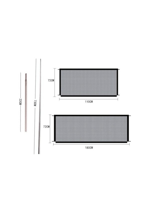 Dog encryption enhanced version isolation net portable folding pet isolation fence dog obstacle safety protection fence Small size 110*72cm Large size 180*72cm 1шт