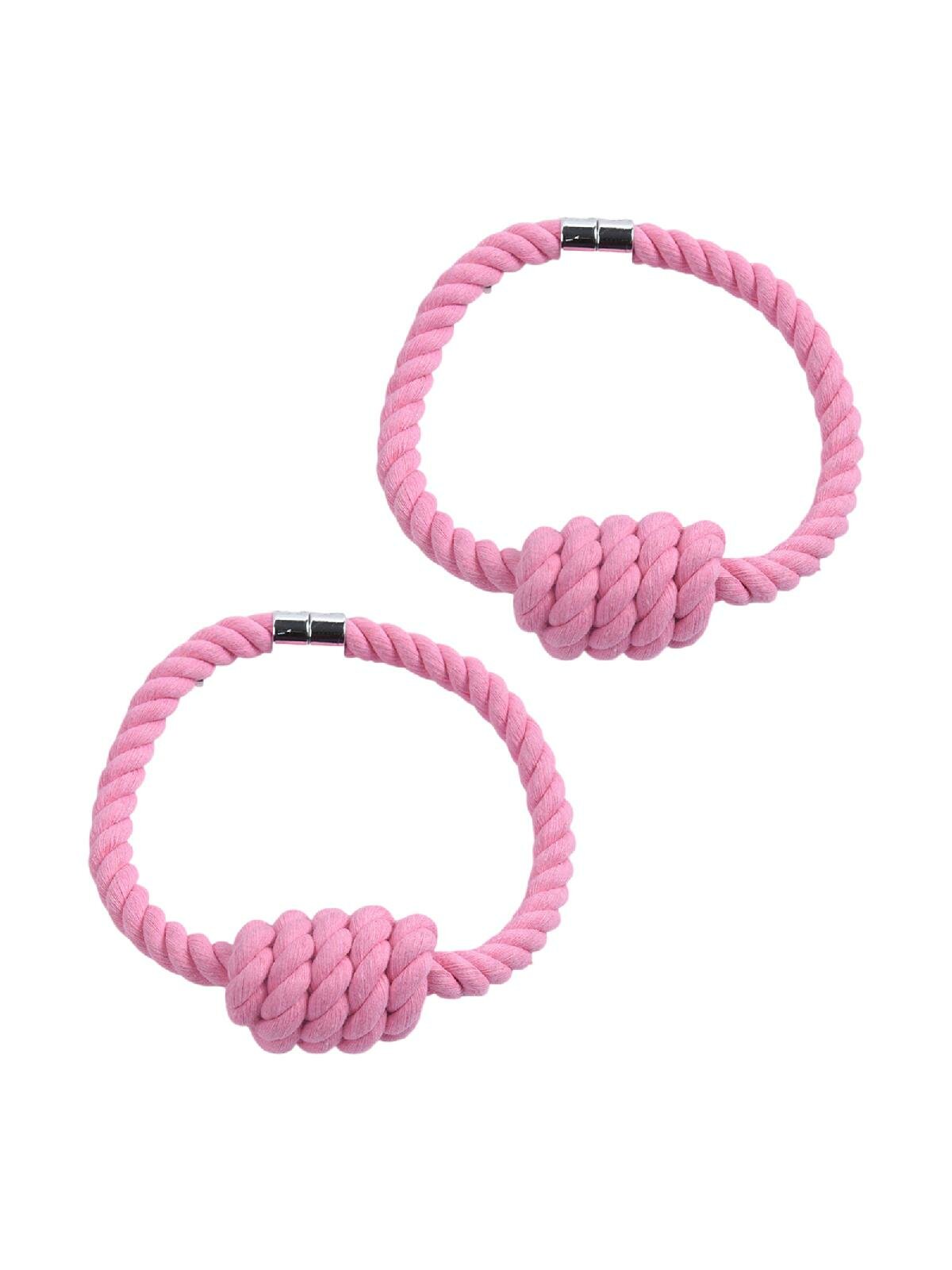 Упаковка из 2 магнитных креплений для штор, не требующих сверления, Полиэстер, хлопок