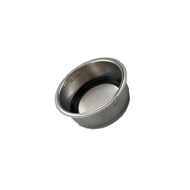 Чашка порошка под давлением из нержавеющей стали для кофемашины 51 мм с черным резиновым кольцевым фильтром-двойная