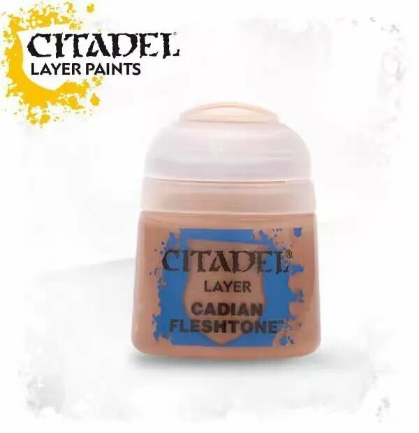 Краска Citadel Layer Cadian Fleshtone для Warhammer, объём 12 мл, в наличии 32 цвета