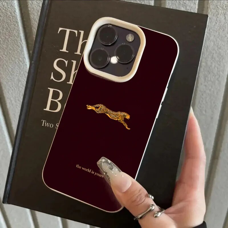 Чехол для iPhone 11, Antique white, леопард
