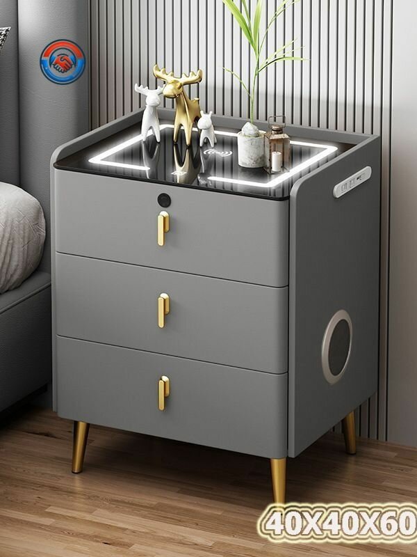 Умный прикроватный столик с подставкой для ноутбука и чашки, компактная кровать-табурет для завтрака и работы в постели, удобная подвижная столешница для чтения и завтрака, универсальная мебель для спальни и гостиной