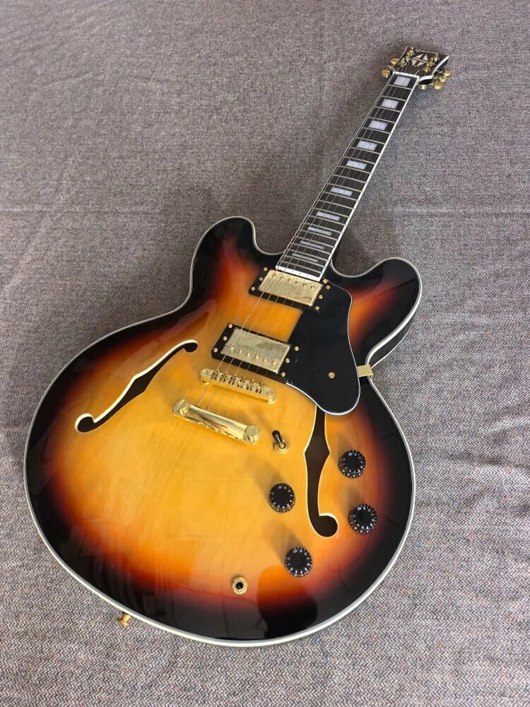 Gibson Guitar Электрогитара Электроакустическая Gibson 335 Jazz 6-струнная, корпус Махагони 40"