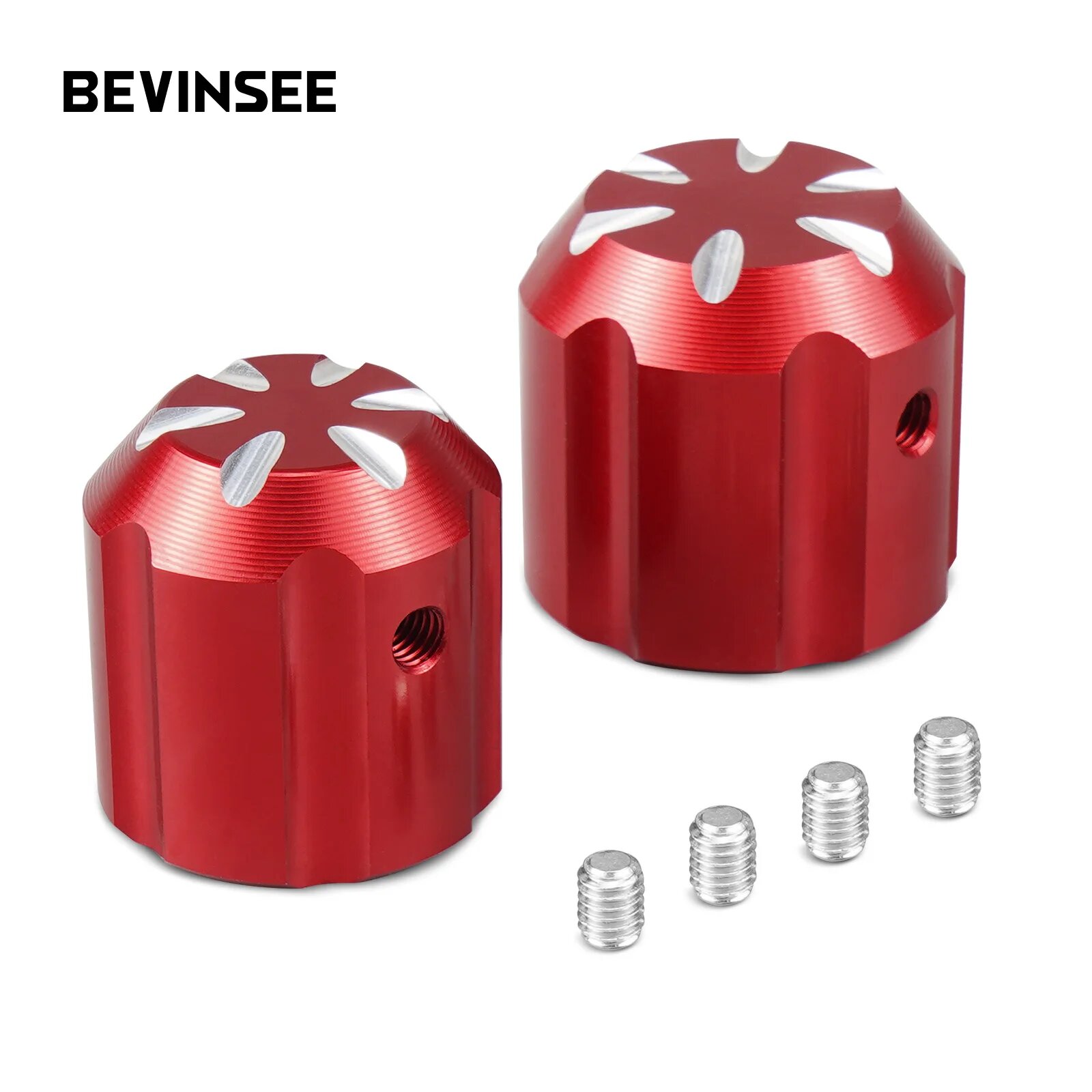 Крышки клапанов кондиционера BEVINSEE, Красный, для VW Audi Skoda