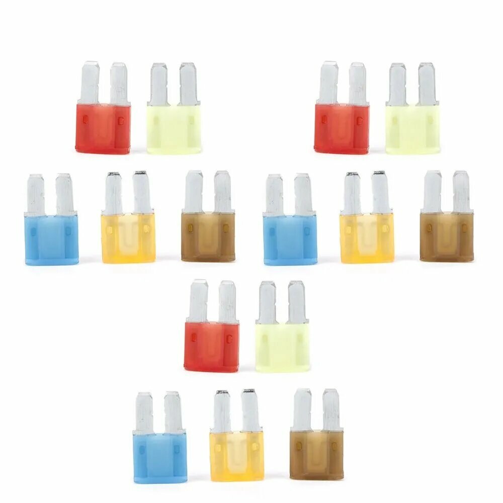 15 шт. автомобильный предохранитель Micro2 Blade Fuse ассорти комплект 5A 7.5A 10A 15A 20A