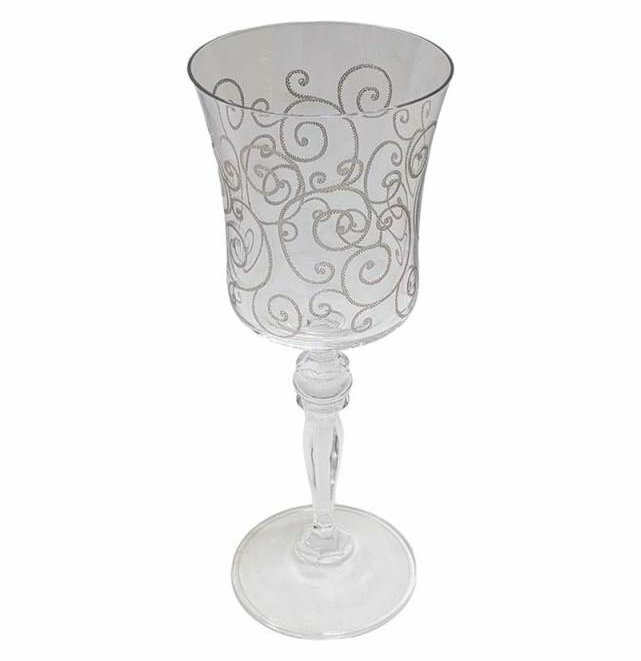 Бокалы для белого вина 185 мл 6 шт Crystalex CZ s.r.o. "Грация /Панто QH007 /платина" / 327731