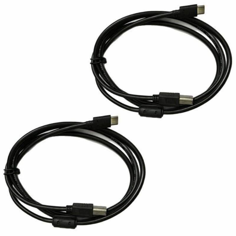 2 кабеля защиты принтера от помех USB C-USB 2.0B для передачи данных-1,8 м