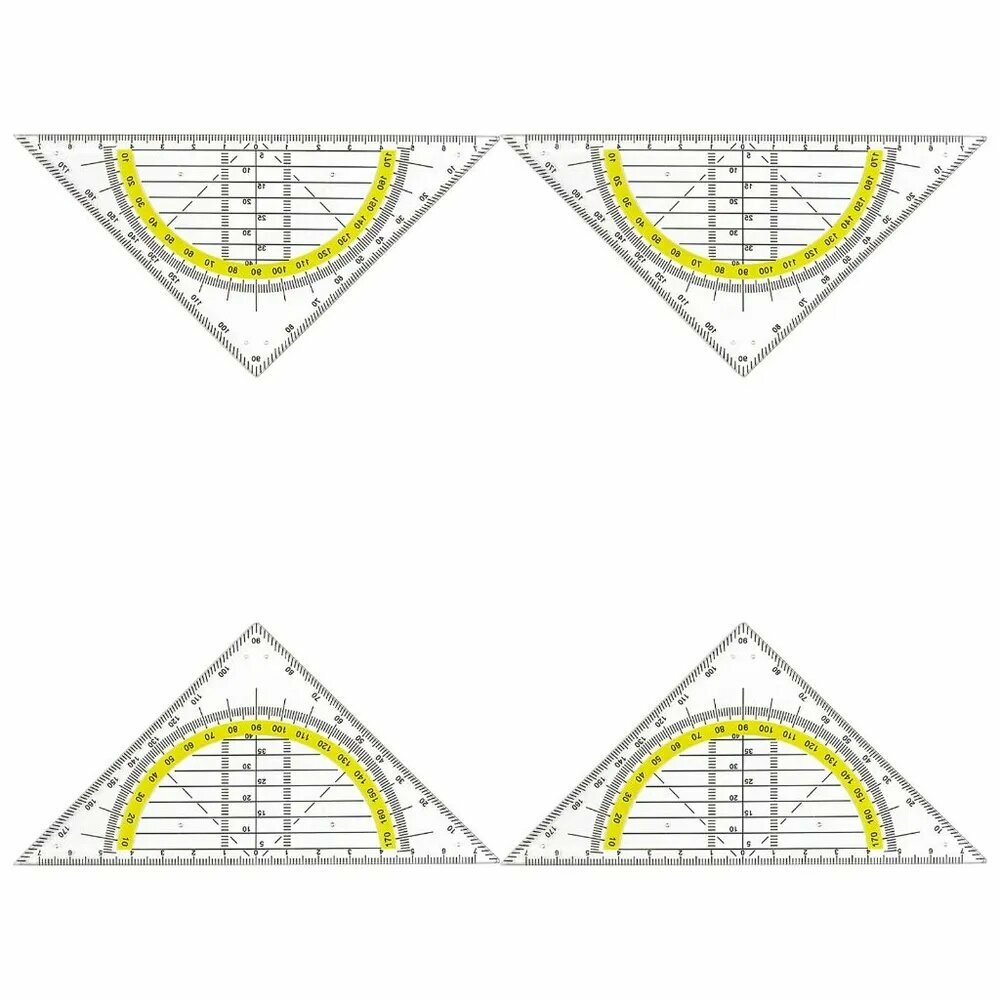 Транспортир с угломером для черчения, Модель B