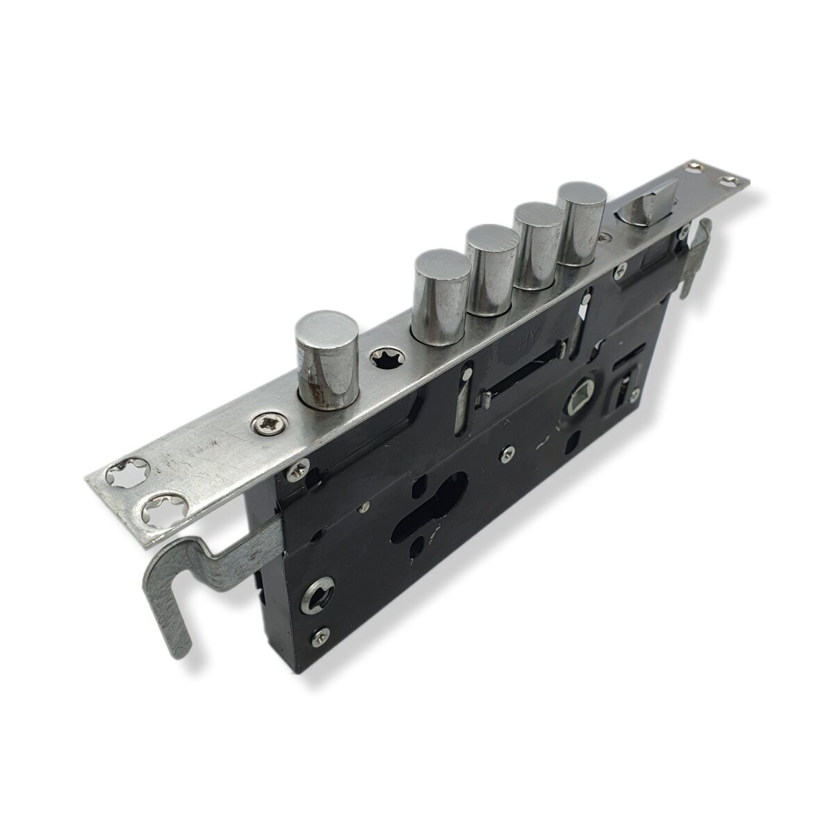 Корпус врезного замка 2524-4Р Стандарт 4 круглых ригеля+задвижка, правый