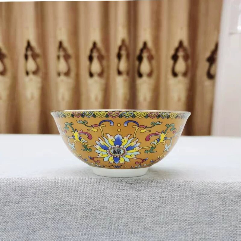 Эмалированная фарфоровая миска, набор китайской посуды, бытовая посуда Цзиндэчжэнь, миска из костяного фарфора, миска