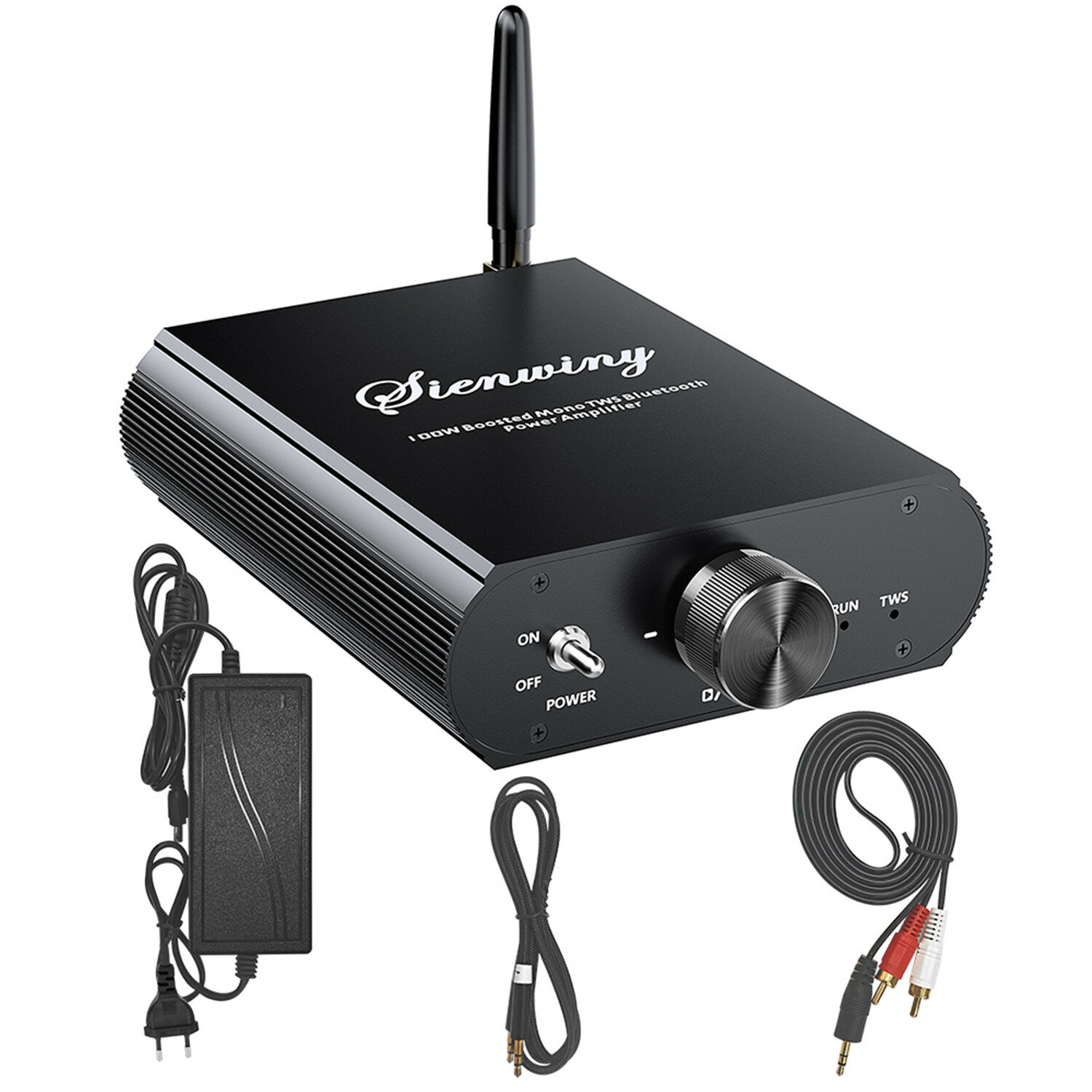 -усилитель YS-T100W 5.3 Моно 100W с дистанционным управлением через приложение YS Audio EU вилка ТВХ AUX USB 2-8Ω 15м Zinc Alloy TPA3116 1.0 канал