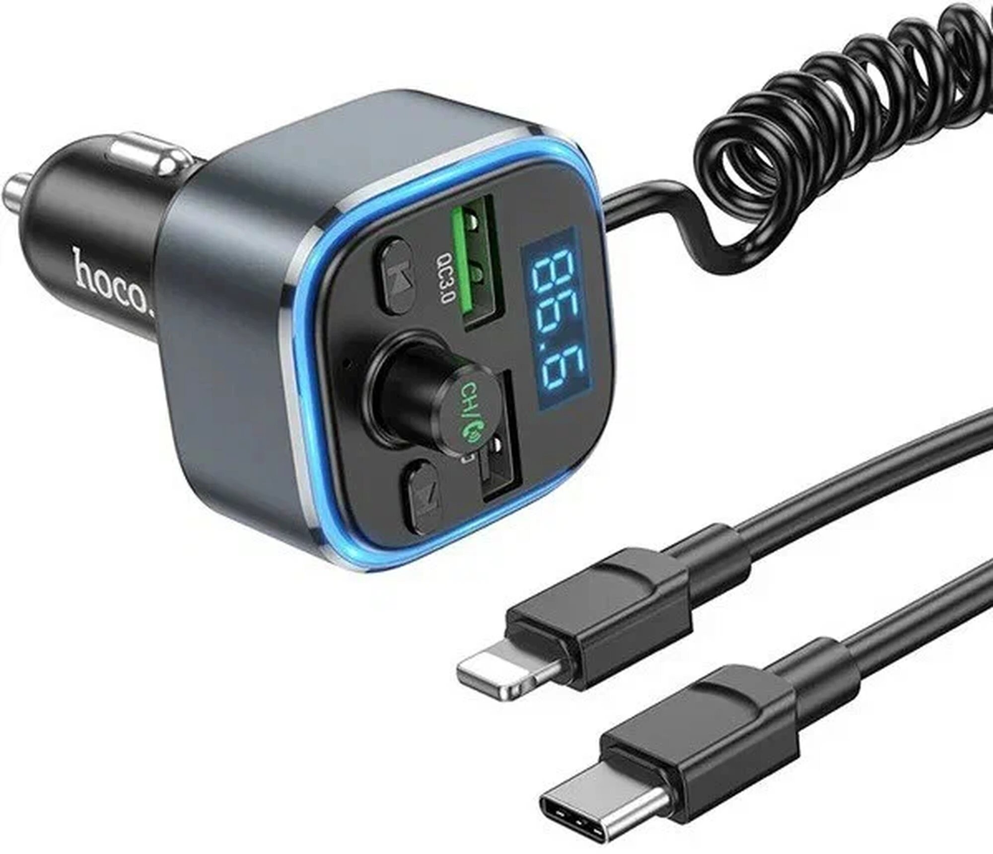 FM-модулятор Hoco E74, с функцией зарядного устройства, Bluetooth 5.0