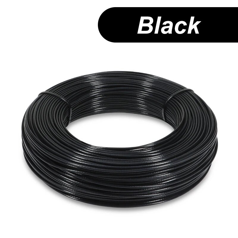 FEP Серебристый провод для наушников 1 метр 14AWG Sq2.0mm, Black