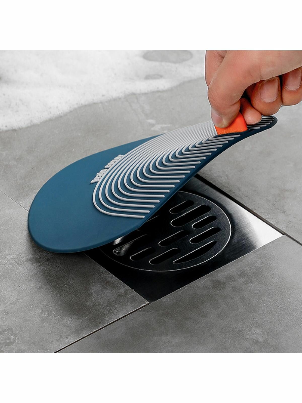 Креативная крышка для сливного отверстия с антизапаховым эффектом, защита от насекомых и обратного запаха, заглушка для канализационного слива, волнистый коричневый вариантофейного цвета ripple