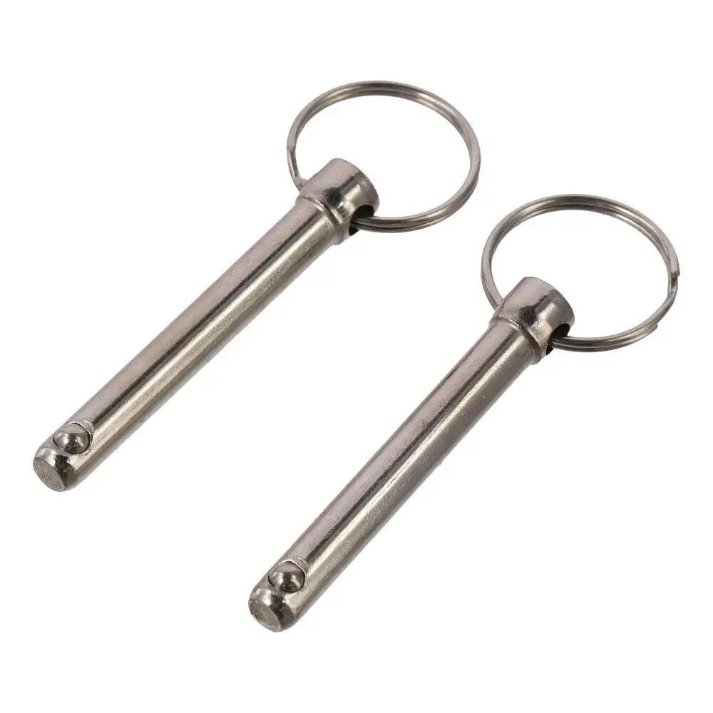 2 шт, быстроразъемные штифты из углеродистой стали, серебристого цвета, 8 мм, 50/55/60 мм 8x50mm