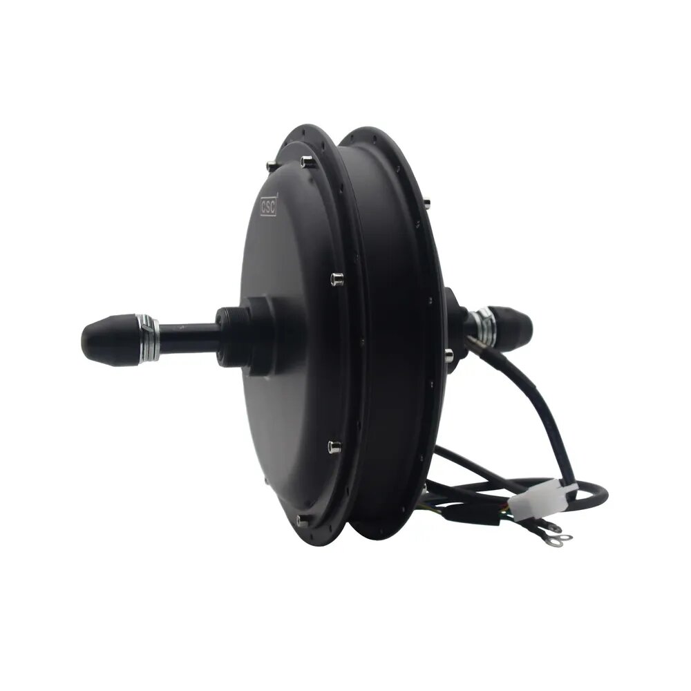 Мотор-колесо для фэтбайка 48V 1000W, ось 190мм под трещетку С задней стороны электровелосипеда