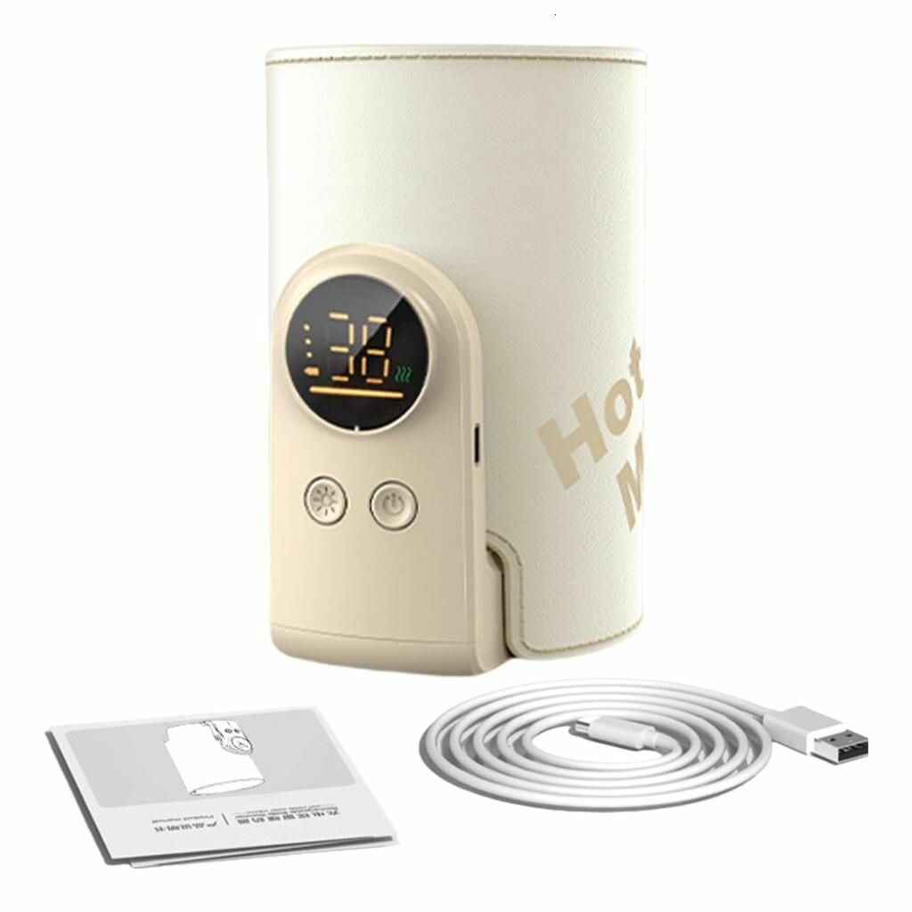 Интеллектуальная детская бутылка теплый молочный обогреватель 6 регулируемых точных технологий контроля температуры, - 6000 мАч