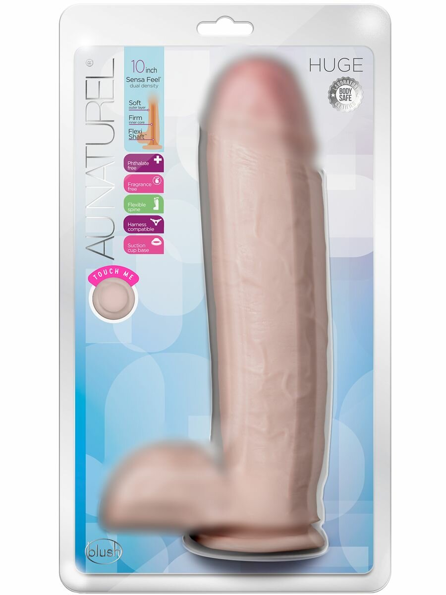 Фаллоимитатор на присоске "Huge 10 Inch Dildo Vanilla" 25см