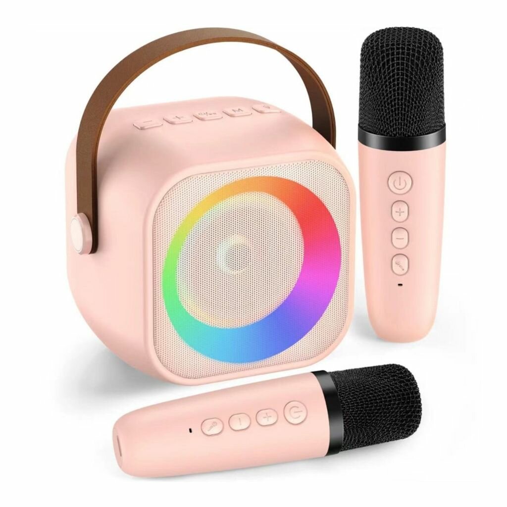 Караоке-колонка с микрофонами и подсветкой, PK