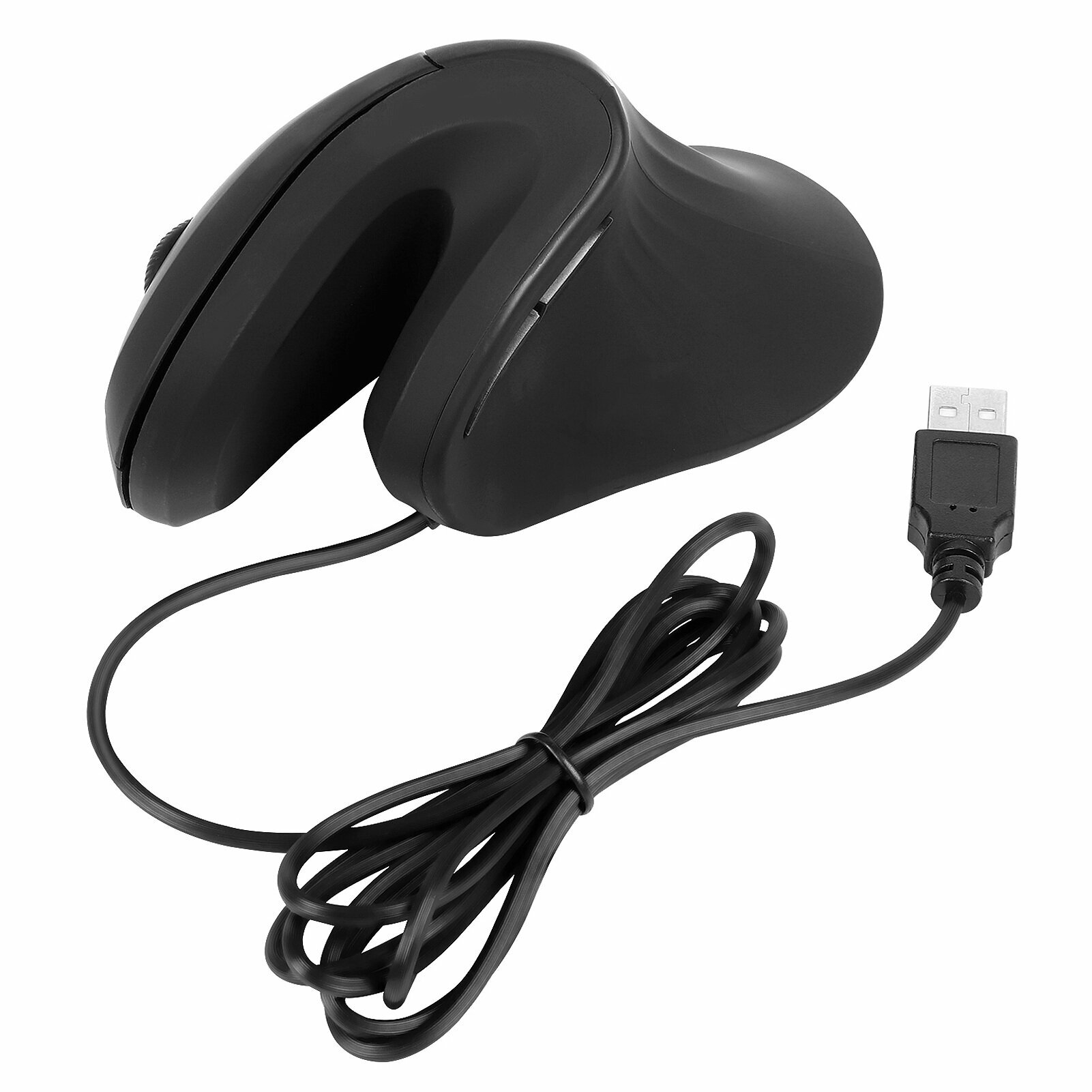 Проводная вертикальная эргономика мыши вертикальная мыши офисная игра Mouse 3 Движение скорость скорость черная