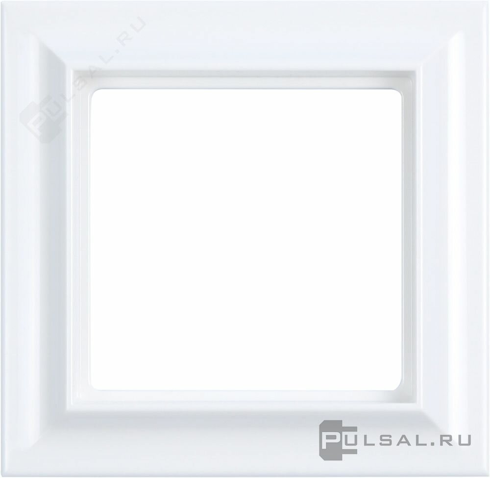 Рамка Eco Profi Standart Jung EPS481WW 1 пост вертикальная горизонтальная пластмасса белый глянцевый ECO profi