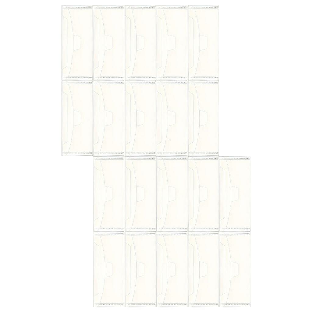 Прозрачный файл-конверт, 20 шт, 24х10см