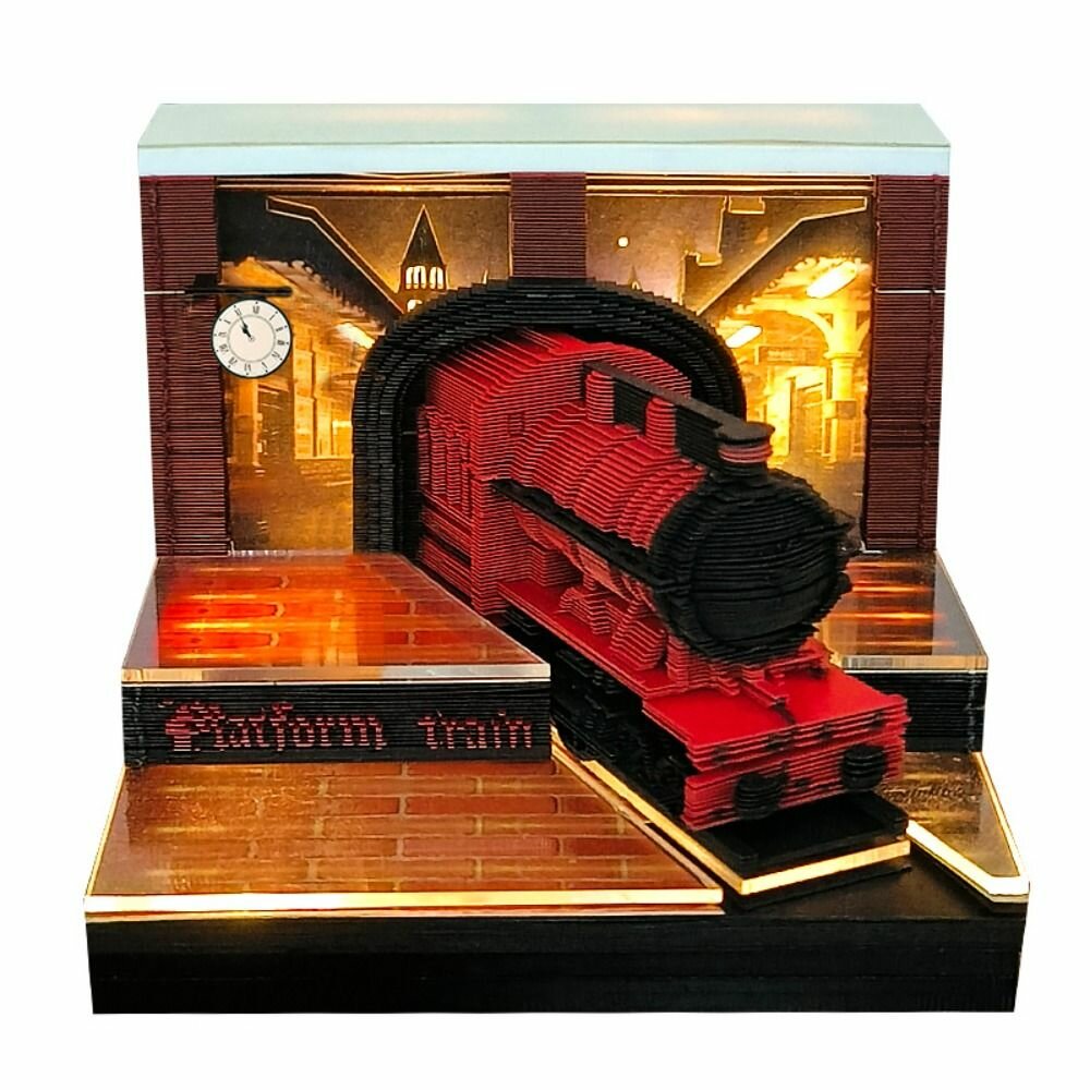 3D Календарь из бумаги