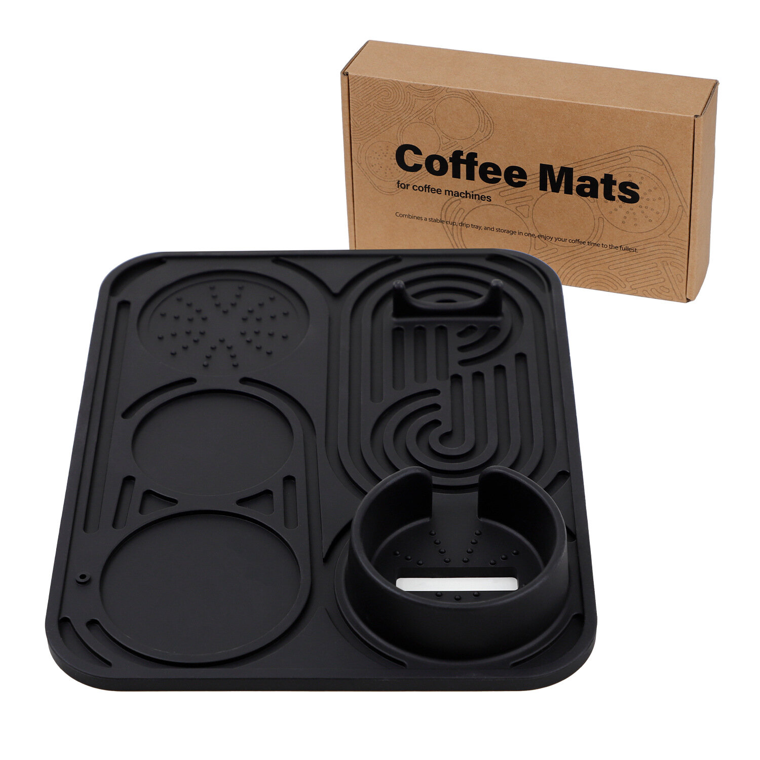 В наличии силиконовый коврик для кофе, кухонный коврик для столешницы, нескользящий, термоизоляционный, для сушки кофейных чашек, устойчивый к высоким температурам