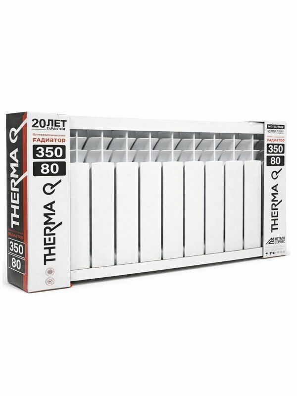 Радиатор биметаллический МС THERMA Q ECO 350/80 11 секций 1156Вт (пр-во Россия)