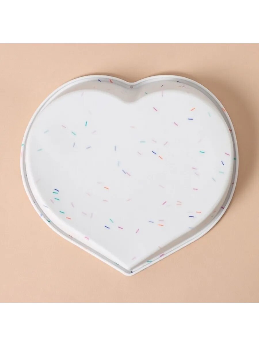 Гибкая форма для выпечки в форме сердца