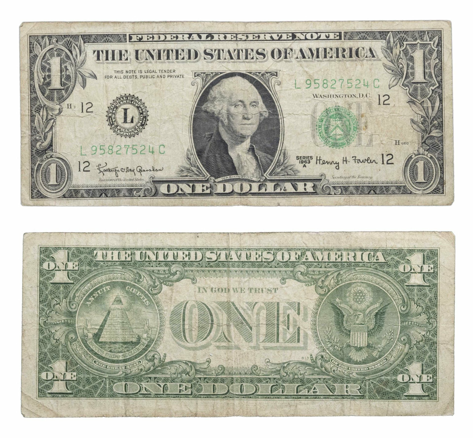 США 1 доллар 1963 series А