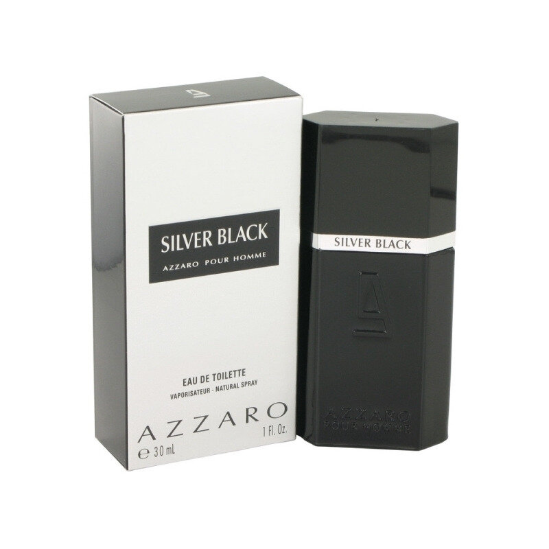 Туалетная вода для мужчин Azzaro Silver Black 30 мл / Духи Азаро Сильвер Блек