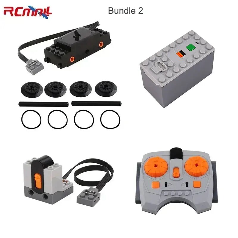 Комплект Power Functions для Lego: мотор, пульт, приемник, батарейный отсек Bundle 2