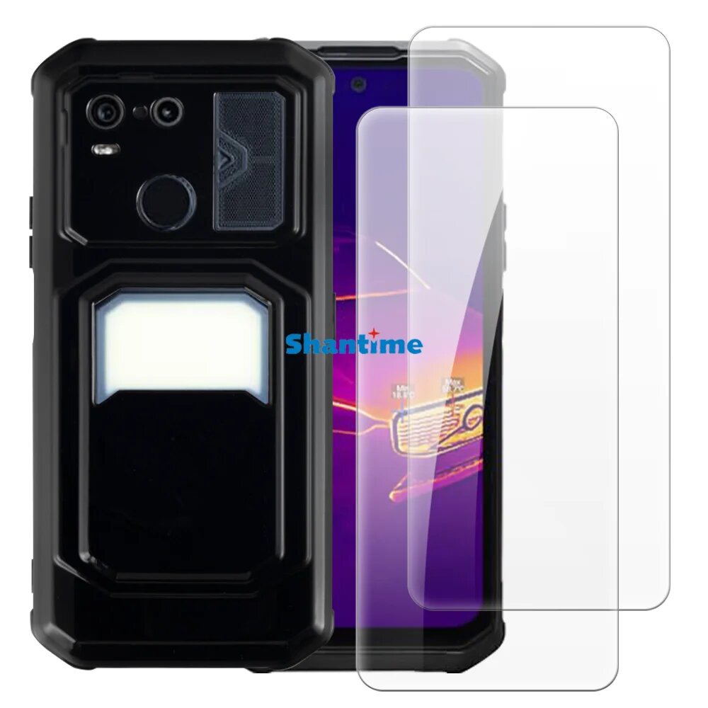 Черный чехол для AGM G3 PRO + 2 стекла