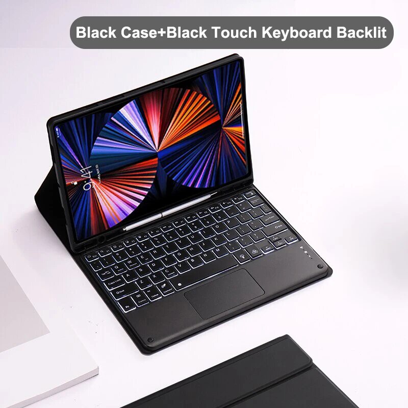 Чехол-клавиатура EWA для iPad, русская раскладка iPad Pro11 2018-2022, Black C