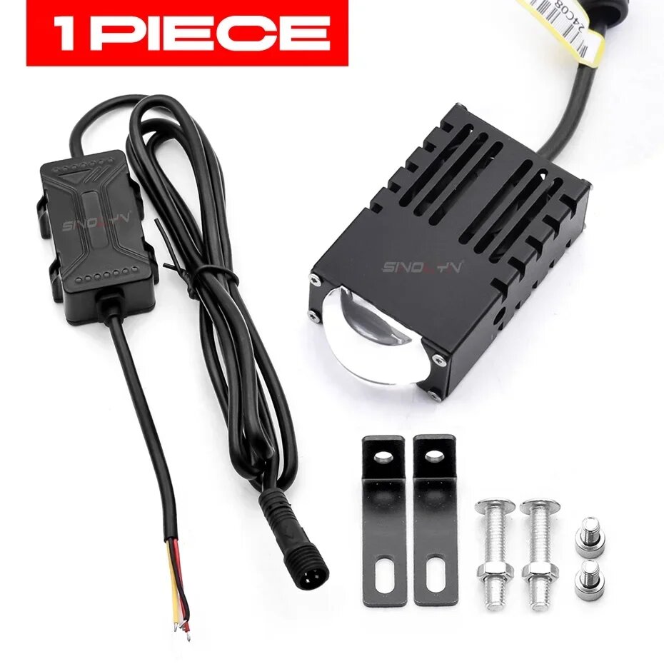 Ультратонкие светодиодные прожекторы, светодиодные линзы для проектора для фар, бампера 5500K 3000K, супер яркие вспомогательные фонари, автомобильные аксессуары 1 piece