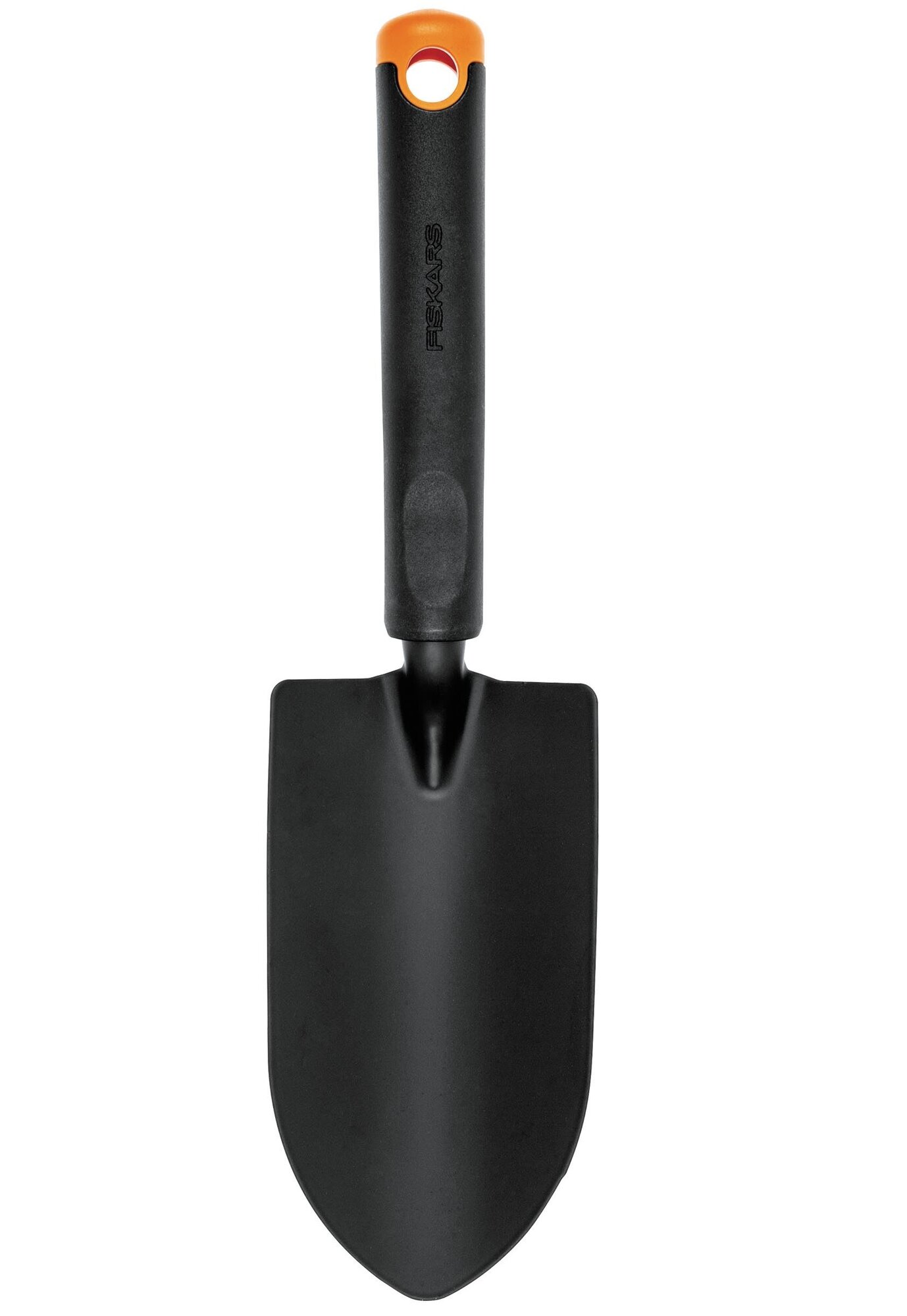 Совок садовый посадочный FISKARS Ergo 1027017, высокоуглеродистая сталь, широкий