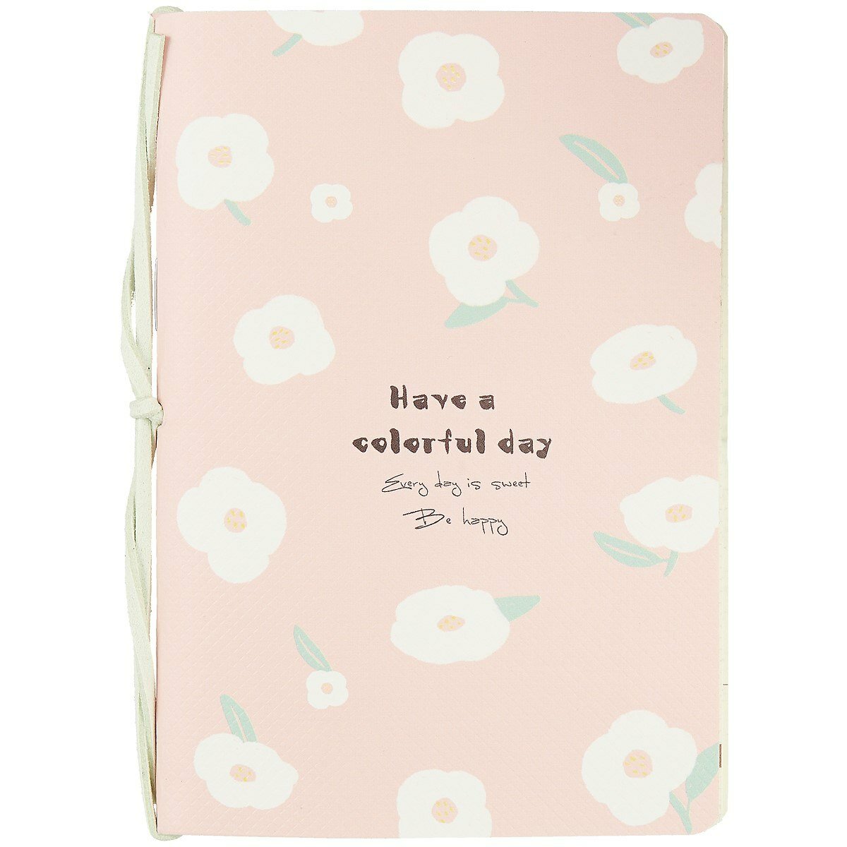 Записная книжка А6 58л кл. "Be happy" сшивка на шнурке