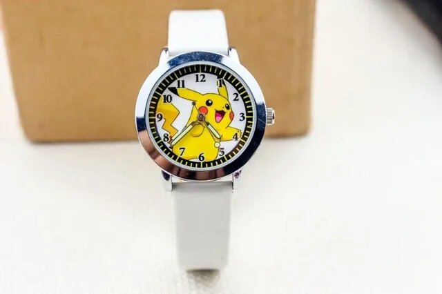 Кварцевые часы Pokémon Pikachu для детей, мальчиков и девочек, плюшевая игрушка Пикачу, рождественский подарок.