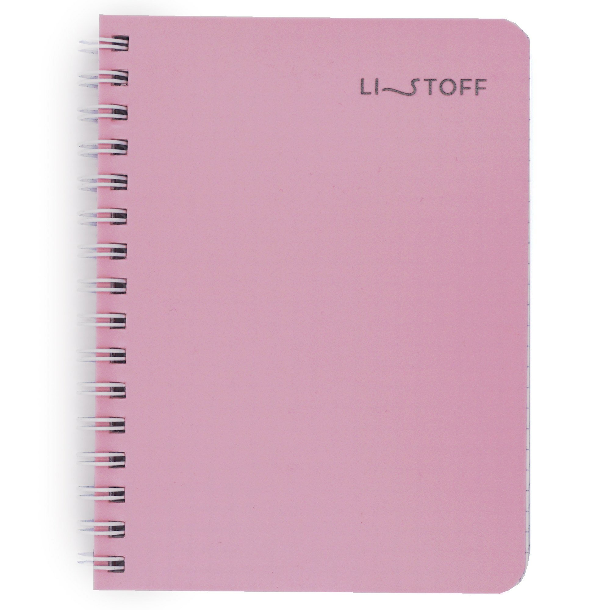 Записная книжка А6 80л кл. "Mauve" пласт. обл, спираль