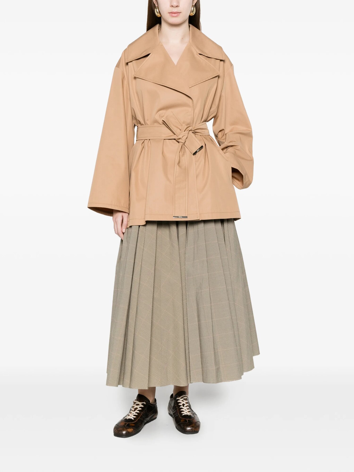 Куртка Herno Belted jacket, размер 44, разноцветный — фото 1