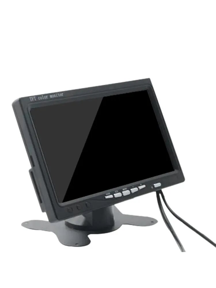 Мини-телевизор, 7-дюймовый HD-монитор, 800X480, портативные автомобильные ЖК-экраны на DVD / CMMB, два входа совместим с легковых автомобилей, грузовиков